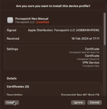 Initial Agent Install